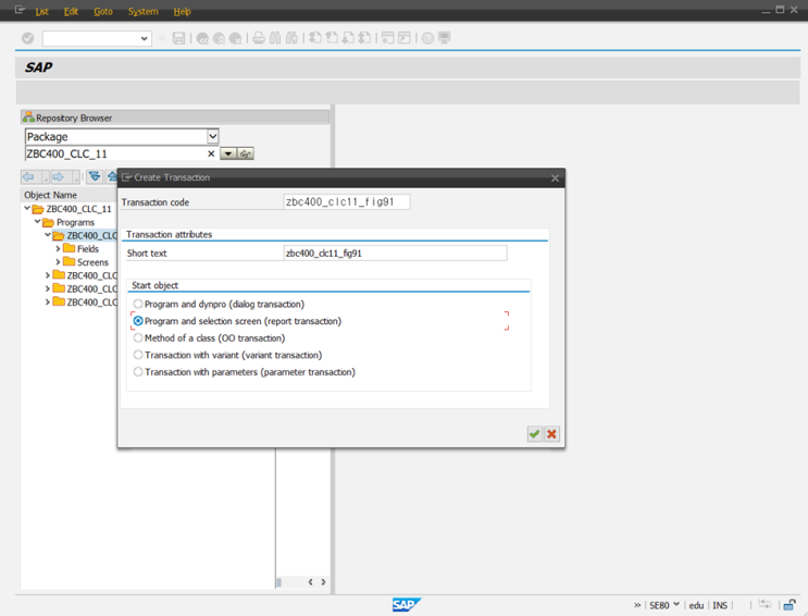 [ABAP] 트랜잭션 생성 / Request Release / 데이터 타입 / Text Symbols : 네이버 블로그