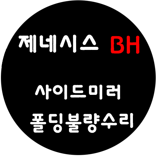 제네시스 Bh 전동접이식 사이드미러 고장으로 인한 수리 교체비용보다 저렴하게 완벽수리 일산 파주 운정 김포 고양