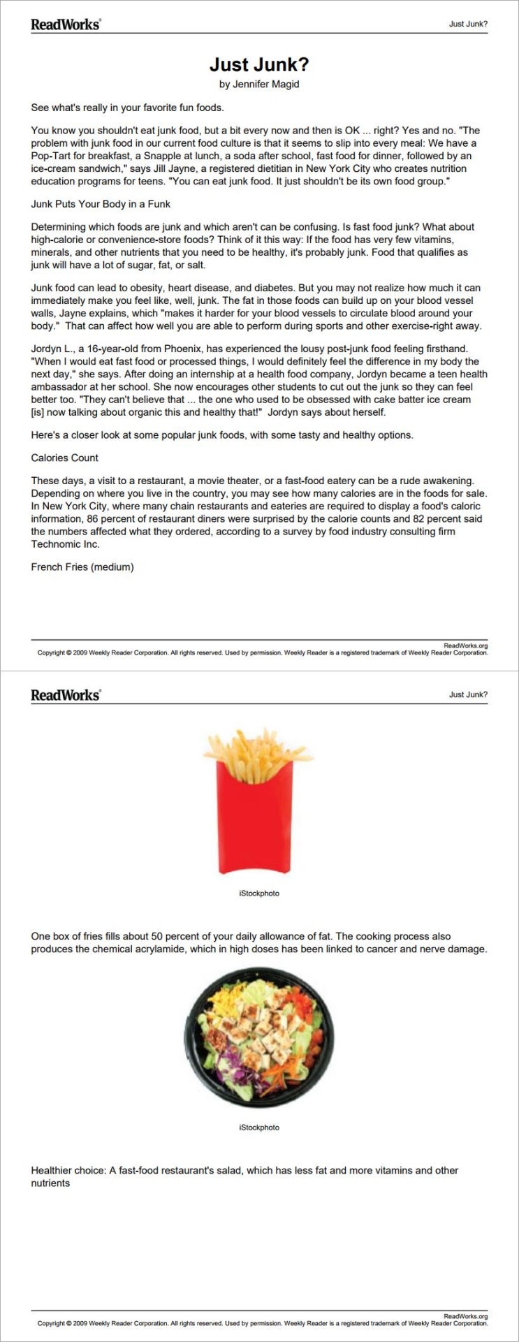 [효암고1 부가자료] just junk readworks 본문 및 추가문제 : 네이버 블로그