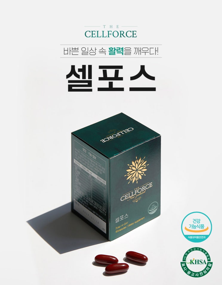 셀포스 CELLFORCE [현대인의 건강과 활력을 위한 3중 기능성 복합설계] : 네이버 블로그