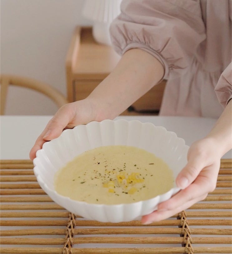 초당옥수수 스프 만들기 달달하니 부드러워 간단한 아침 요리로 딱이야~ 네이버 블로그