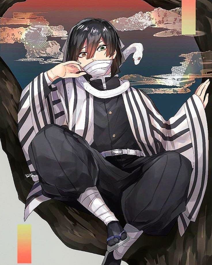 [귀멸의 칼날] 이구로 오바나이 일러스트 : 네이버 블로그