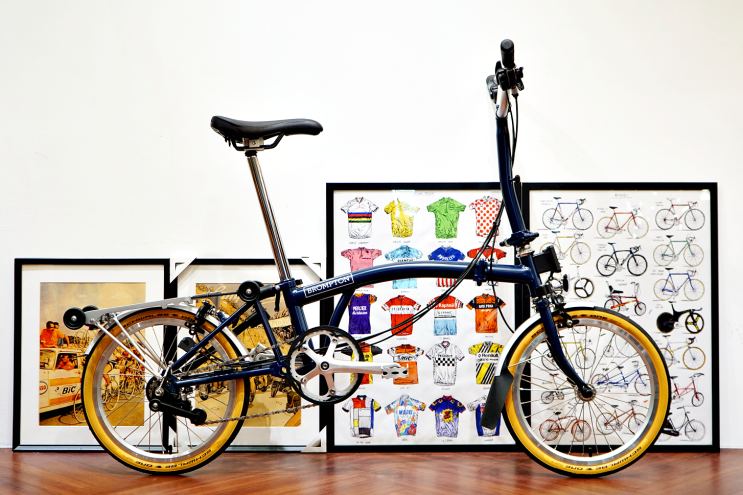 브롬톤 자전거 M6R 6단 템페스트블루 접이식 미니벨로 자전거 출고 16인치 슈발베 원 탠월 타이어 산바다스포츠 부산 자전거매장 ...