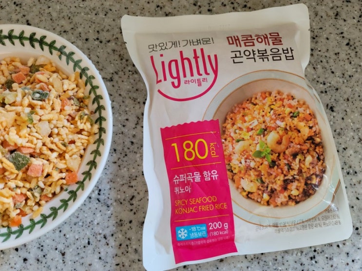 곤약밥 맛있게 먹는 방법 대상 청정원 매콤해물 곤약볶음밥 : 네이버 블로그