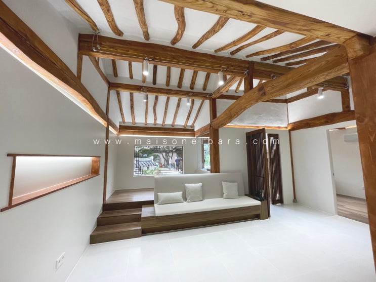 한옥 인테리어에 린넨 커튼으로 세련된 한옥스타일링 완성하기 /메종엘바라 : 네이버 블로그