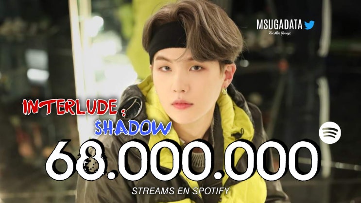 방탄소년단 슈가 | "Interlude: Shadow" Spotify : 네이버 블로그