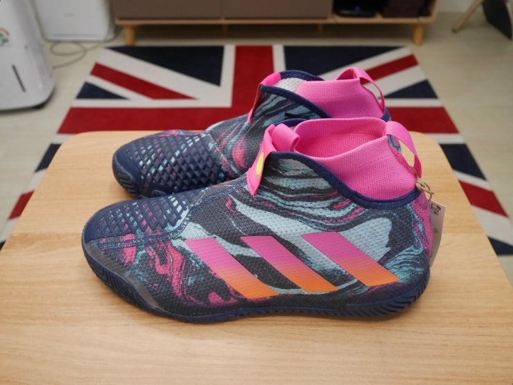 아디다스 스타이콘 레이스less 하드코트 테니스화 ADIDAS Stycon Laceless HC 'Navy Pink ...