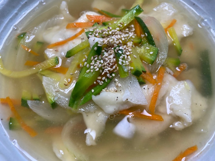 멸치육수팩으로 초간단 맛집 수제비 만들기 :미쓰리 멸치만능육수골드 : 네이버 블로그