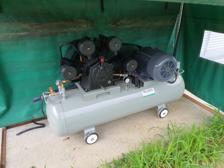 논산콤프레샤 / 중고 코핸즈 산업용 15마력 에어콤프레샤 설치(KC-904N) : 네이버 블로그
