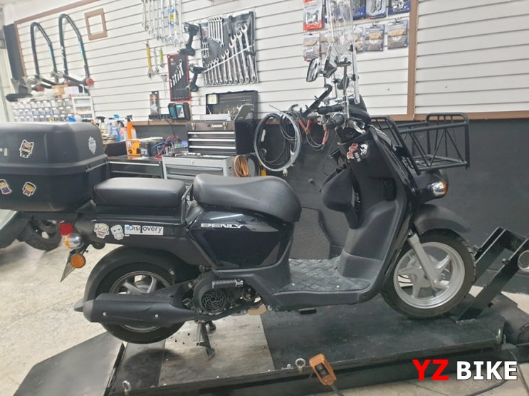 Honda 벤리110 엔진 오일 교환 전체 점검 기본 점검 엘프 50 Lef 10w 40 브레이크 라이닝 유격