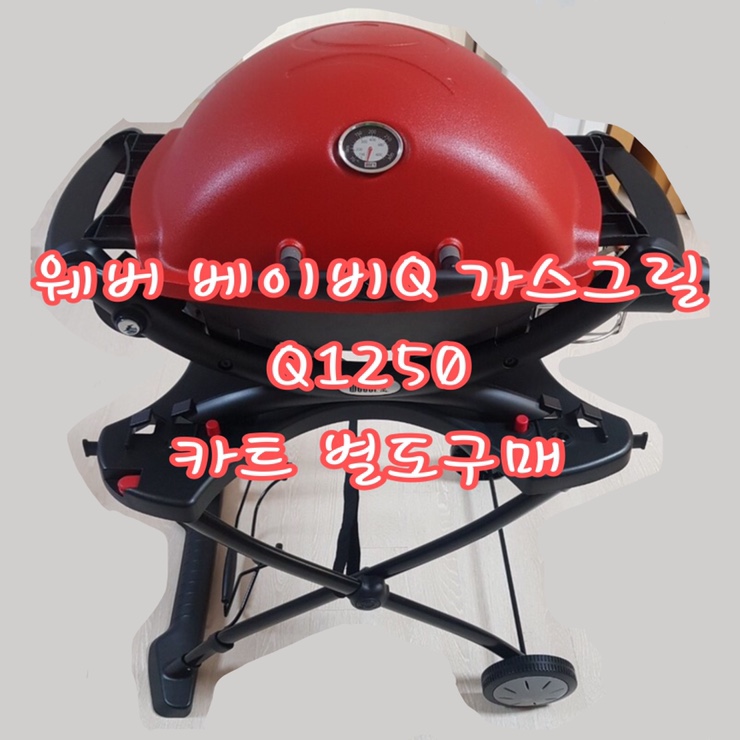 웨버 베이비q 가스그릴q1250 카트 별도 구매 네이버 블로그