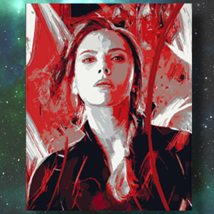 혼자놀기 취미는 마블영화 블랙 위도우? DIY 그림그리기로 스칼렛요한슨을 그려볼까? : 네이버 블로그