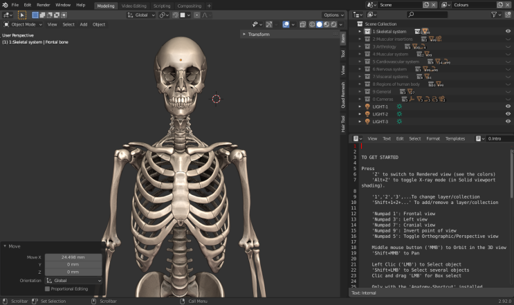 [Blender] 오픈 소스 해부학 모델링 다운!! Z-Anatomy : 네이버 블로그