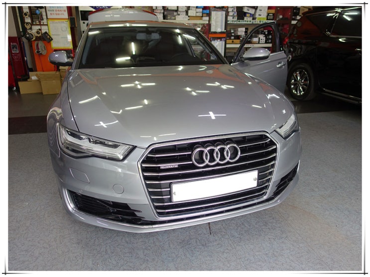 아우디 A6 블랙박스 설치 - 아이나비 Z5000 플러스 : 네이버 블로그