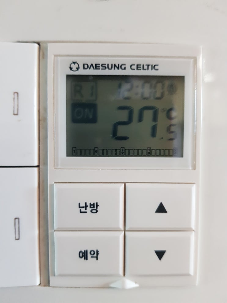 성동구송정동 서울숲아이파크 대성셀틱 전등스위치 일체형 각방온도조절기각방제어시스템보일러교체후 접점 및 통신형 연결 설정아남