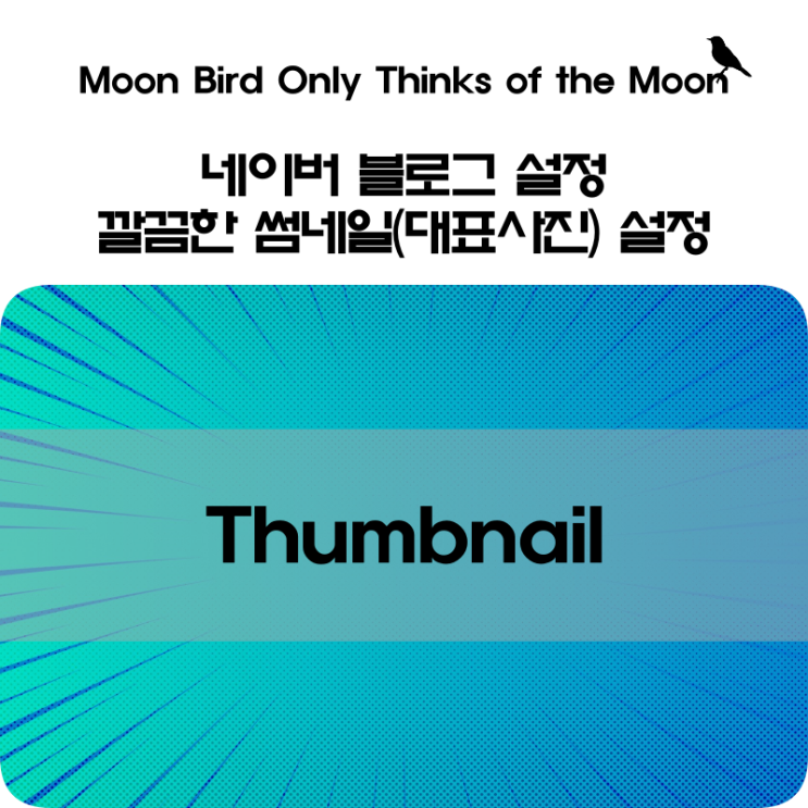 네이버 블로그 설정 깔끔한 썸네일대표 사진 설정 네이버 블로그
