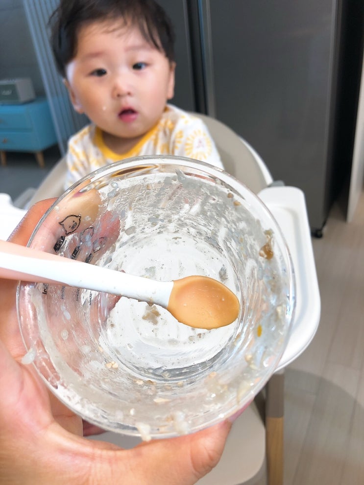 중기이유식 1단계 비타민무소고기죽 대구살두부양파닭고기죽 🥣 전기밥솥 이유식 네이버 블로그