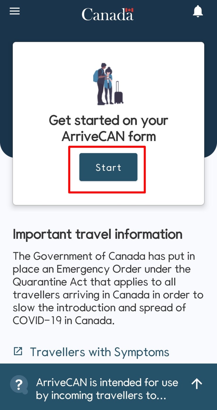 캐나다 입국시 ArriveCAN 작성법 (업데이트) : 네이버 블로그