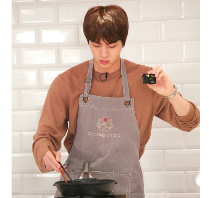 [BTS JIN 방탄소년단 진] Jin was listed as Kpop Idol Who's Cooking Skill is ...