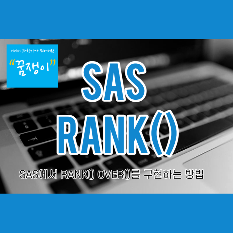 [SAS] 순위를 구하는 방법 (PROC RANK) : 네이버 블로그