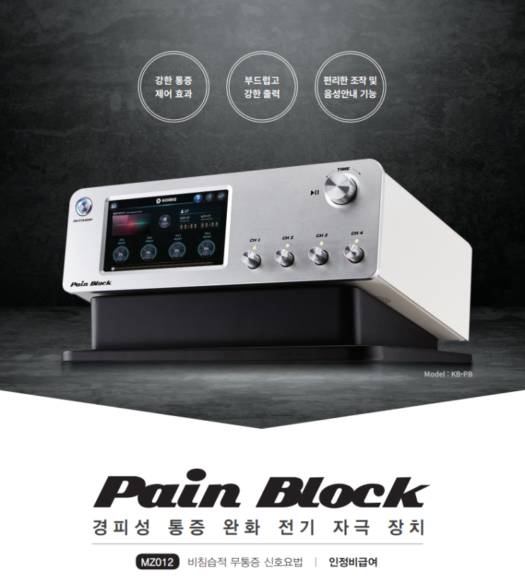 Pain Block(페인블럭) 경피성 통증 완화 전기 자극 장치 : 네이버 블로그