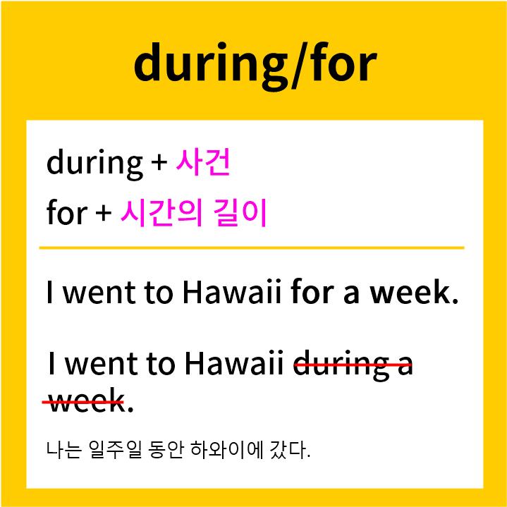 during vs. for : 네이버 블로그