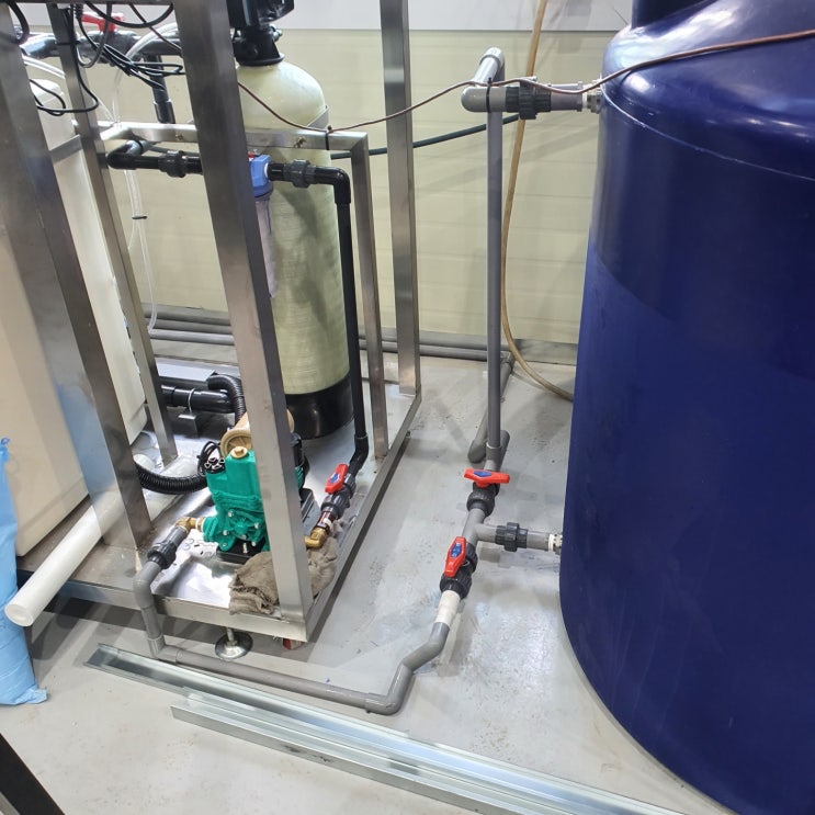 포천 유리세척업체, 엑셀관과 PVC배관조합으로 순수제조설비 설치 : 네이버 블로그