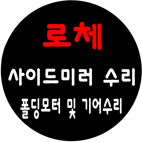 로체 사이드미러 접힘불량 수리 전동접이 백밀러 폴딩모터 및 기어 수리 사이드미러 교체보다 저렴하게 수리해서 사용하세요