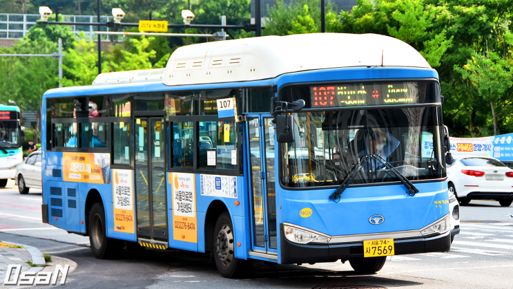 대원여객 107번 (민락동 - 동대문) / NEW BS110 '18 CNG (서울 74사 7569호) : 네이버 블로그