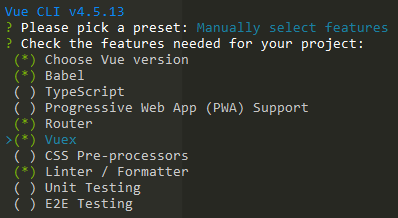 [Vue]Vue 프로젝트 생성하기(Manually select features, Vue CLI) : 네이버 블로그
