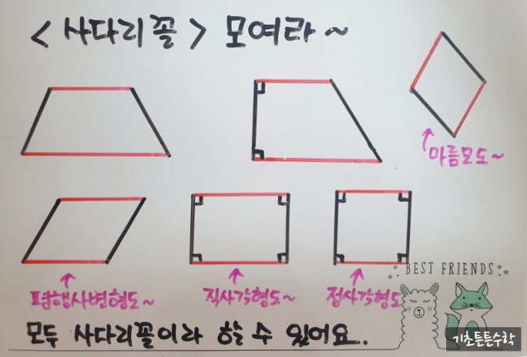 [ 초등수학용어 ] 사다리꼴 / 사다리꼴의 넓이 : 네이버 블로그