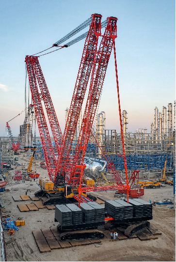 중국 SANY 4000톤급 크롤러크레인 영상 싼이 4000ton CRAWLER CRANE : 네이버 블로그