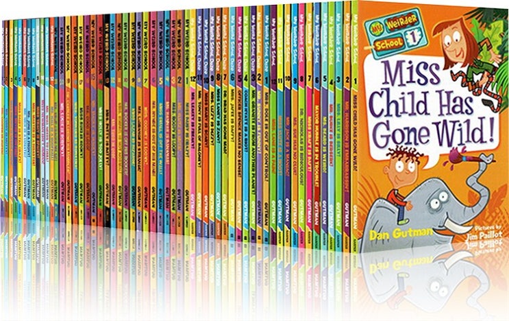 놀라운가격 !!! 총 62권 My Weird School 마이 위어드 스쿨 영어원서 시즌5까지 풀세트 !! 얼른 구매하세요 ...