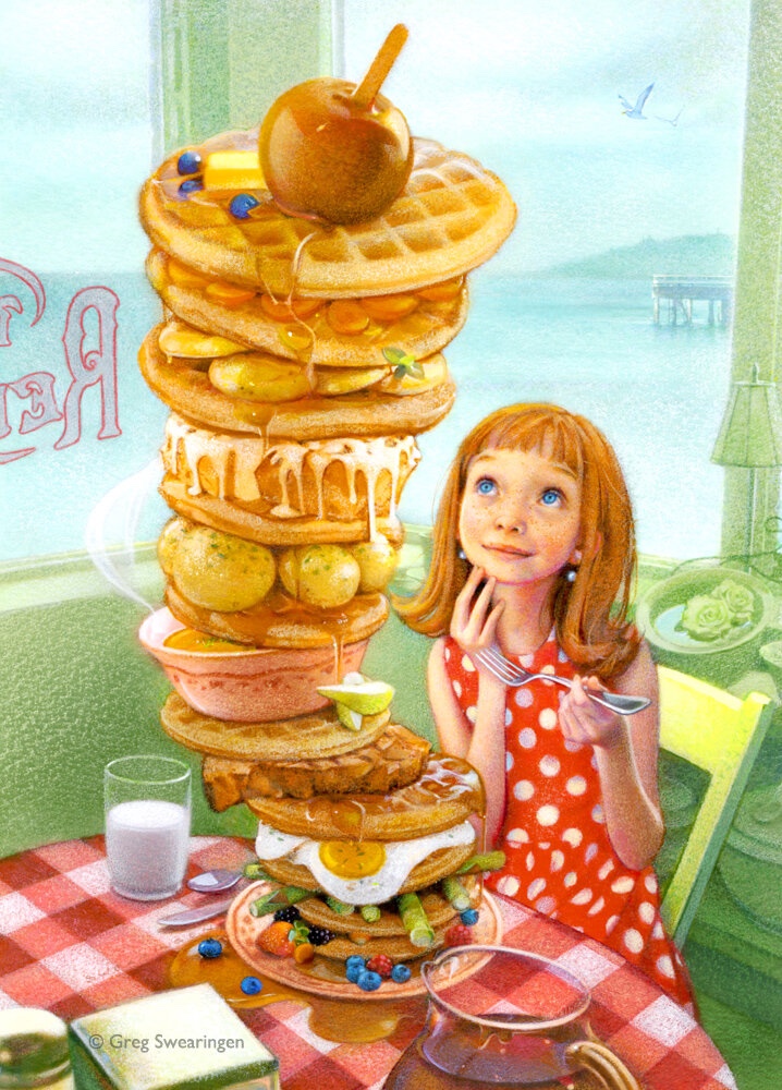 everything on a waffle 빨간 그네를 탄 소녀 : 네이버 블로그