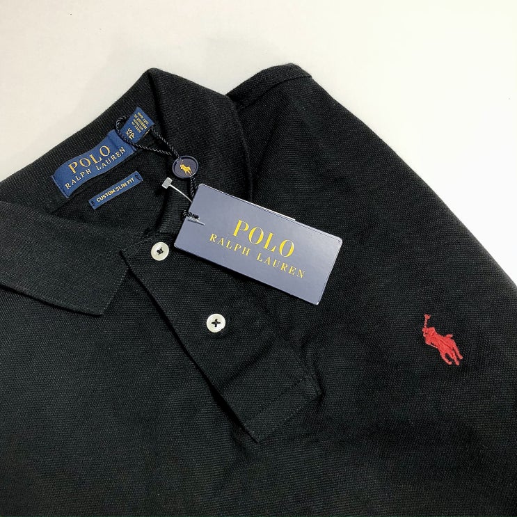 폴로 랄프 로렌 커스텀 슬림핏 '폴로 반팔 티셔츠 710782592001 BLACK' : 네이버 블로그