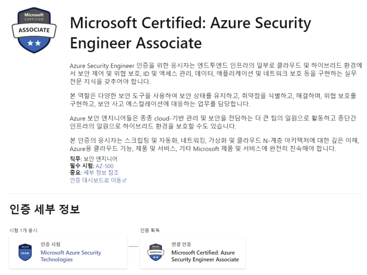 [합격리뷰][AZ-500] Microsoft Certified: Azure Security Engineer Associate ...