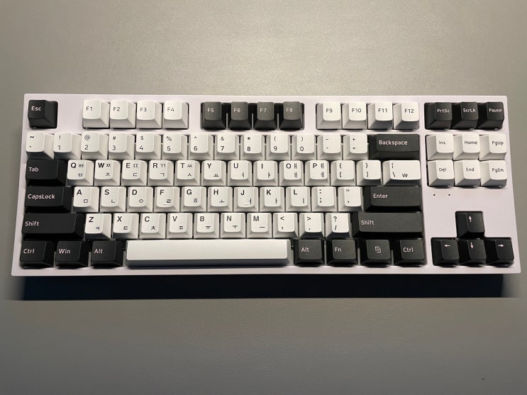 콕스 CK87BT, 화이트 갈축 기계식키보드 내돈내산 후기 : 네이버 블로그