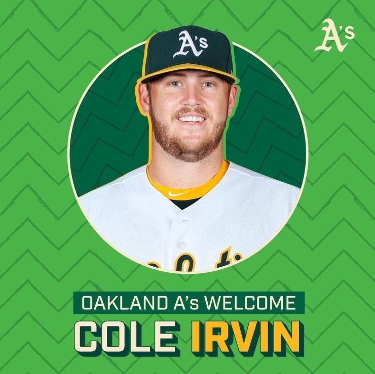 오클랜드의 선발투수인 콜 어빈 (Cole Irvin)에 대해서 알아보자 : 네이버 블로그