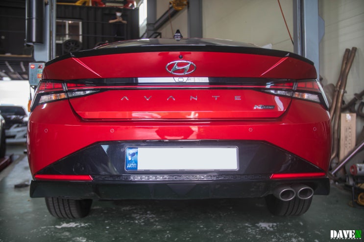 CN7 아반떼N라인 가성비 최고의 배기작업! 스포츠레조 : 네이버 블로그