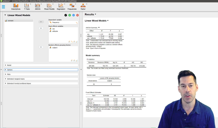 Linear Mixed effect modeling by SPSS, JASP, R : 네이버 블로그