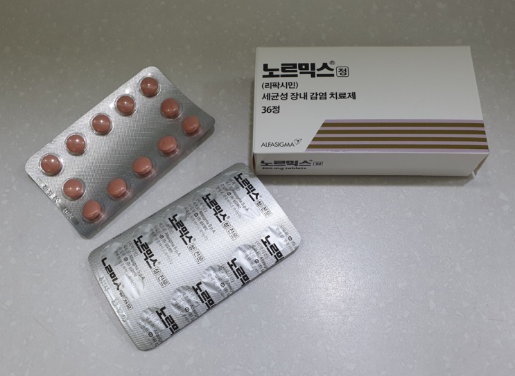 항생제 노르믹스리팍시민정 세균성 장내 감염 염증성장질환 설사치료제 과민성장증후군과 Sibo 네이버 블로그