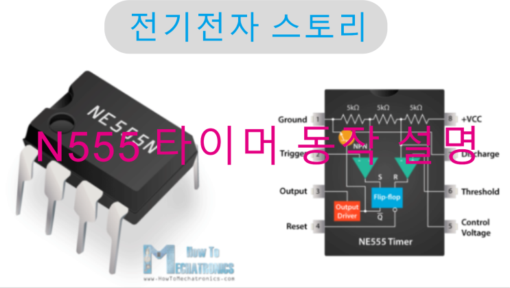 [전기전자 스토리 9편]N555 타이머 동작 원리 -NE555 불안정 단정 쌍안정모드 : 네이버 블로그