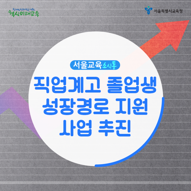 서울교육소식통 직업계고 졸업생 성장경로 지원 사업 추진 네이버 블로그