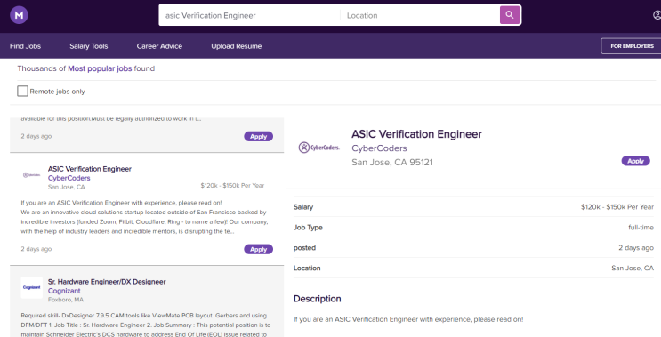 ASIC Verification Engineer 하는 일, 연봉 검증엔지니어 ASIC验证工程师职位，薪资 : 네이버 블로그
