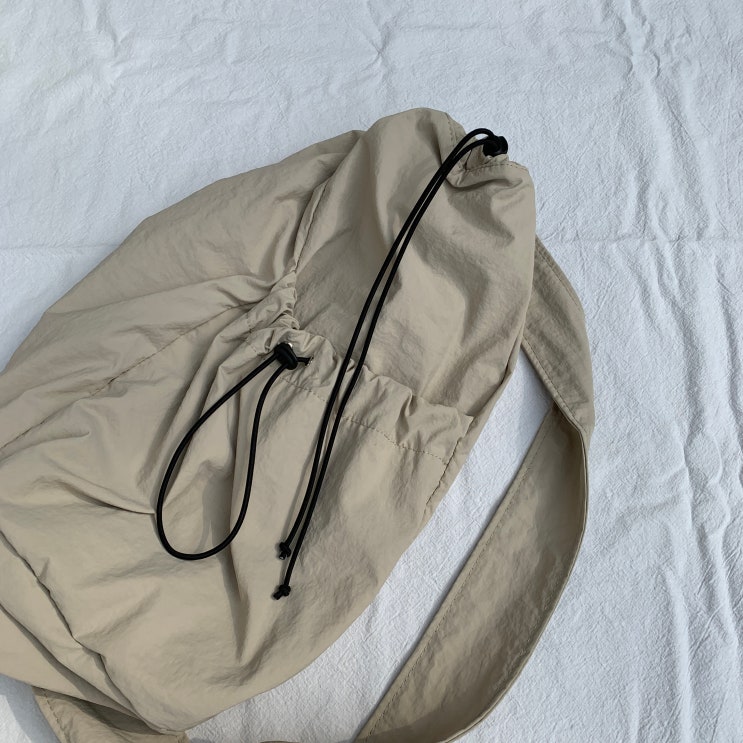 X / 나일론 스트링 백 / 베이지 : 네이버 블로그