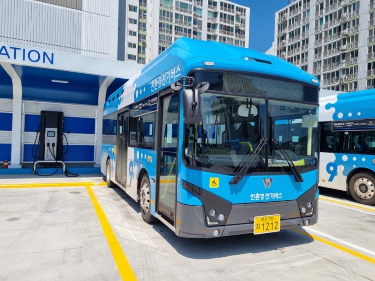 부산 시내버스 남부여객 9번 1212호 "우진산전 아폴로 900 PEV 2021년식" : 네이버 블로그