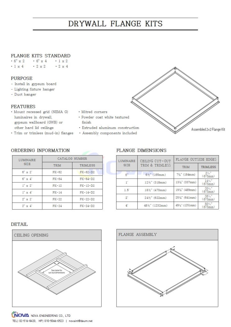 미군부대 RECESSED FLANGE KIT(짚섬보드 프랜지 키트) 국산화 : 네이버 블로그