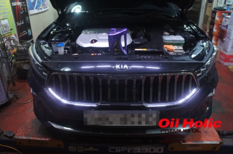 K7 프리미어 HYBRID - MUXX OIL X600 SP 0W20 엔진오일교환(오일홀릭 + K7 프리미어 하이브리드 엔진오일 ...