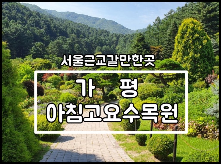 서울근교 갈만한곳 가평 아침고요수목원 입장료 주차팁 네이버 블로그