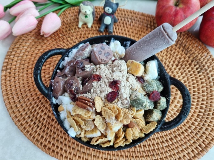 비빙수 초간단 팥빙수 만들기 비비빅 빙수 세상 달콤해 : 네이버 블로그